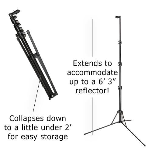 Fotodiox Collapsible Portable Backdrop Kit with 2.1m Stand, 8x14 ...